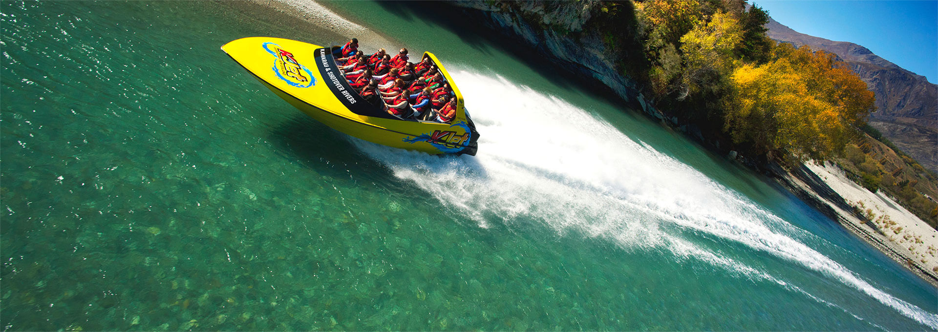 KJet Departure Locations | KJet Queenstown | Jet boating